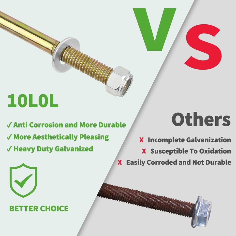 Golf Cart Battery Hold Down Rods Kit for Club Car Precedent 2008.5-up ...