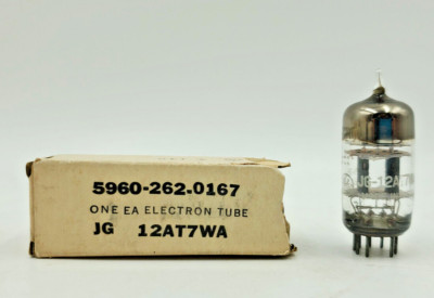 12AT7WA Triple Mica JG GE Tube New (New Old Stock) Test New 1 Year ...
