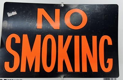 2 NO SMOKING Signs Flexible Heavy Plastic Sheet | eBay