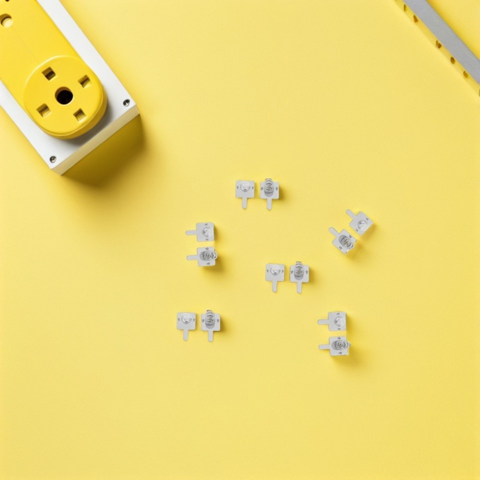 20 Pcs Battery Spring Clip Aa Cell Contact Plates Case Replacement ...