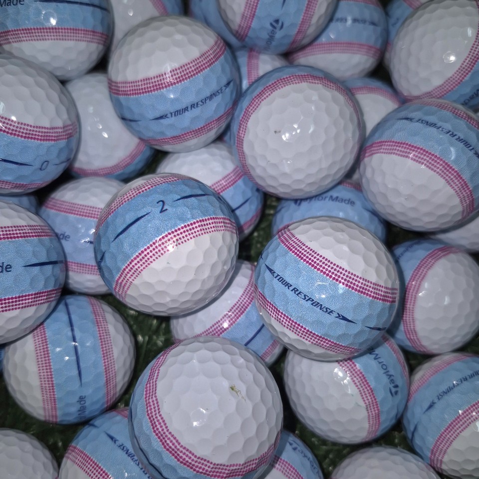 24 Pink/Blue TaylorMade Tour Response Stripe 3A Golf Balls AAA Grade | eBay