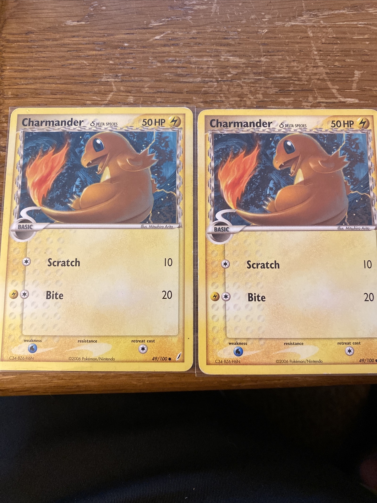 (2) CHARMANDER 49/100 DELTA SPECIES CRYSTAL GUARDIANS COMMON POKEMON ...