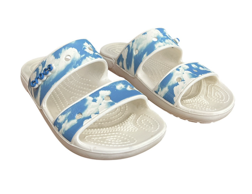 Crocs Two Strap Iconic Comfort Sandals Blue White Cloud Unisex Men’s 6 ...