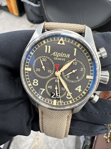 Alpina Men's Startimer Pilot Chronograph Quartz 42mm Watch Al-372X4S6 ...