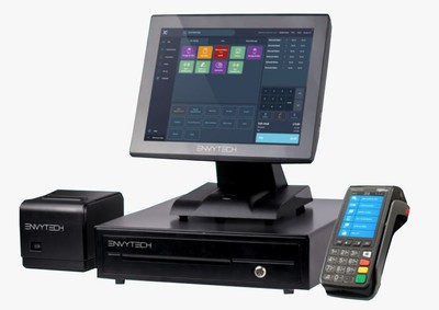 15" Touchscreen POS EPOS Cash Register Till System & Credit Card ...