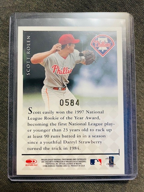 Scott Rolen Auto Autograph Donruss Signature Series Green Border SP ...