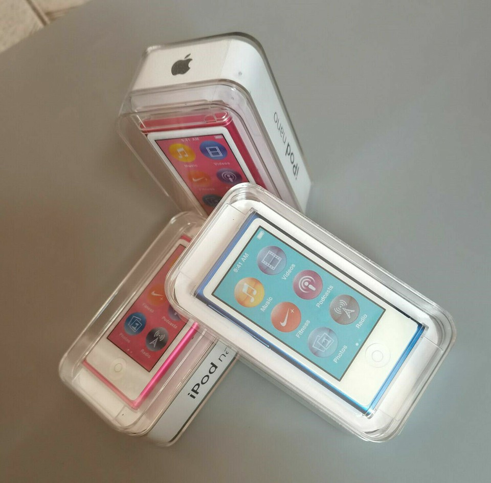 " New "Apple iPod Nano 7th 8th Generation(16GB) Sealed Retail Box-All ...