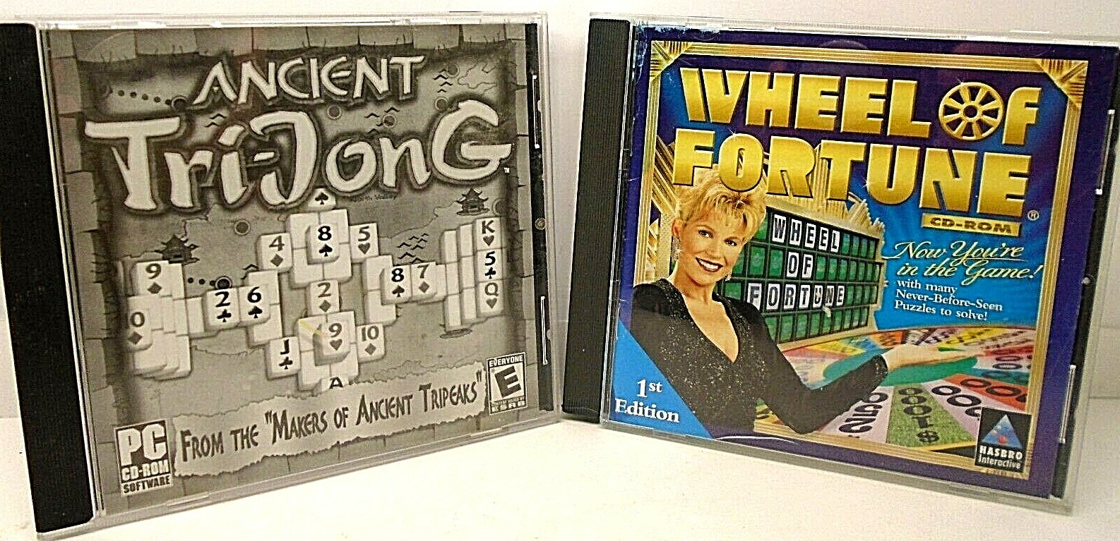 Lot of 2 PC-Rom games; Ancient Tri-Jong & Wheel of Fortune | eBay