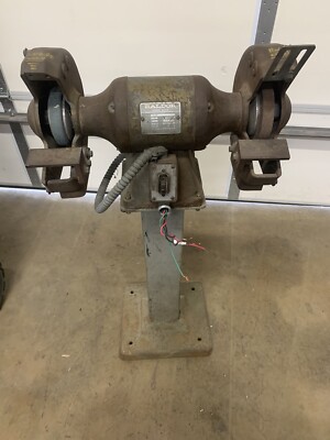 Baldor 1021W 10" Bench Grinder with Factory Pedestal Base 1.5HP 3 Phase ...