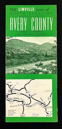 1950s Linville Area Newland Avery County North Carolina Vintage Travel Brochure | eBay