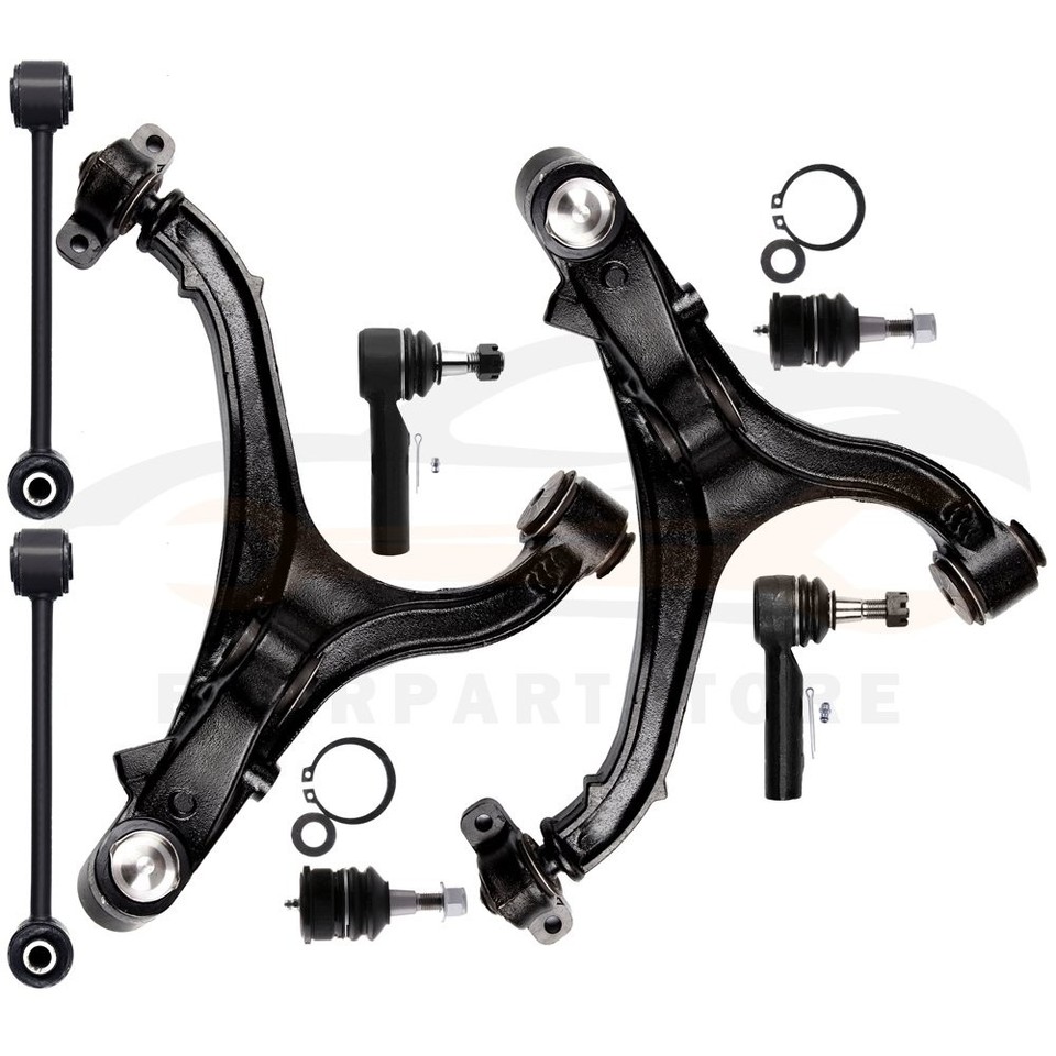 8x Front Lower Control Arm Sway Bar Suspension Kit For 2006-2010 Jeep ...