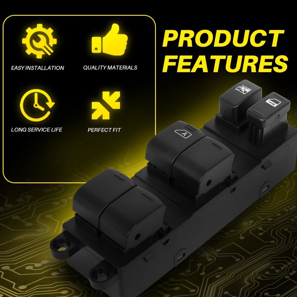 Master Power Window Switch lEFT For NISSAN 2005-2019 FRONTIER 2005-2015 ...