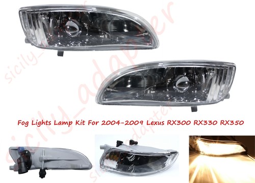 US Fog Lights Lamp Kit LH+RH For 2004-2009 Lexus RX300 RX330 RX350 ...