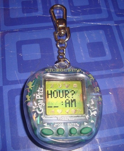 Giga Pets Microchimp Electronic Keychain Tiger Awesome Pet | eBay