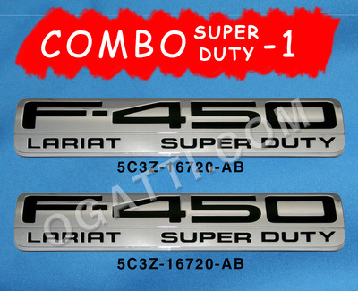 BRAND NEW OEM FORD F-450 LARIAT SUPER DUTYSET EMBLEM F450 05-07 #5C3Z ...
