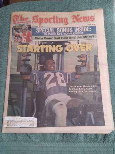 September 2, 1985 The Sporting News NFL Preview Joe Montana/Curt Warner ...