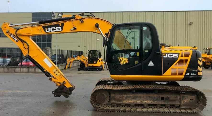 JCB JS130LC Excavator Track Machine . FULL DECAL STICKER KIT WITH ...