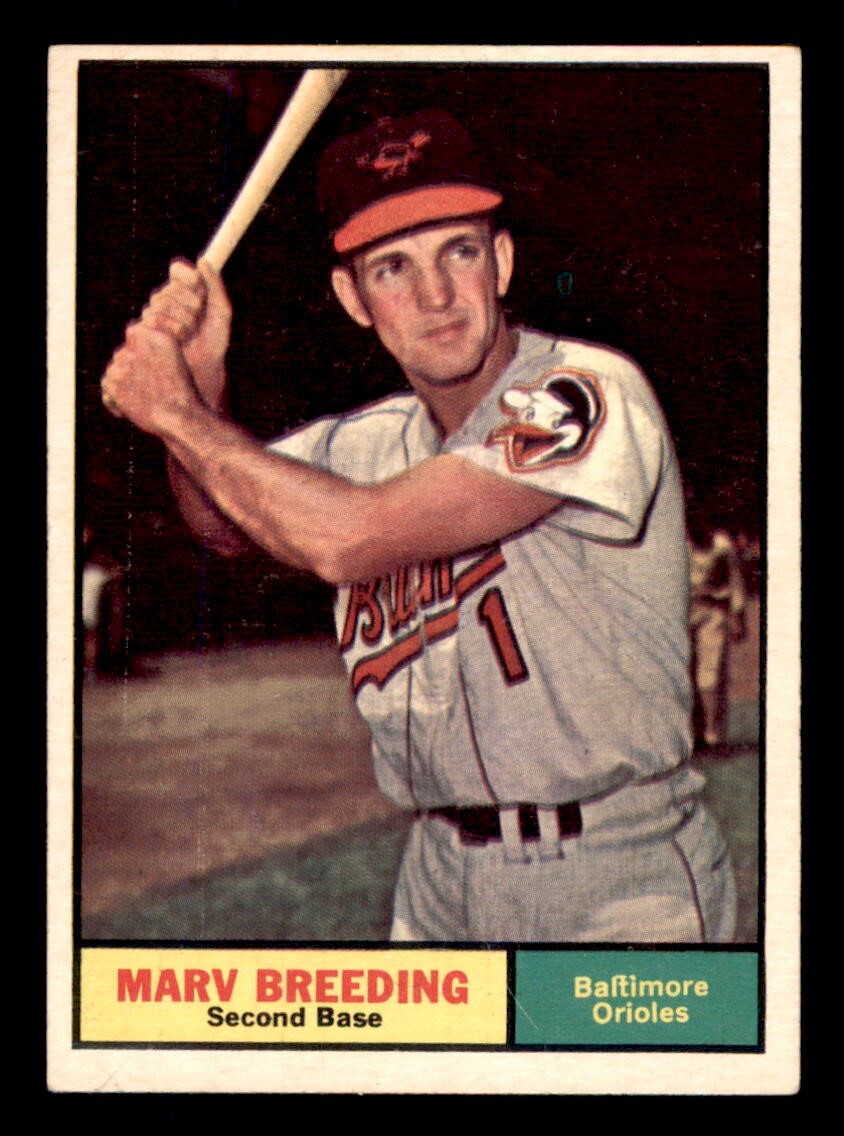1961 Topps Baseball #321 Marv Breeding VG/EX *e1 | eBay