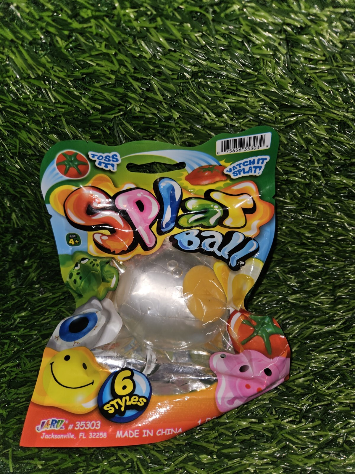 Splat Ball Green Frog Squishy Stretchy Sticky Stress Relief Toy by JA ...