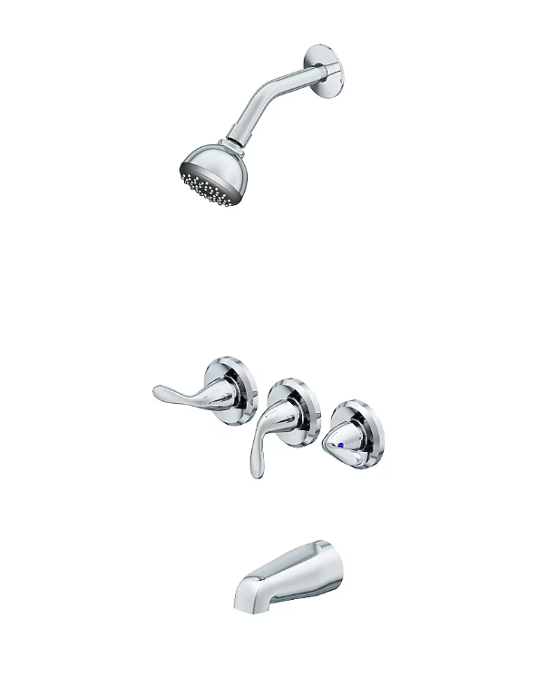 Project Source Everfield Polished Chrome Round Bathtub/Shower Faucet | eBay