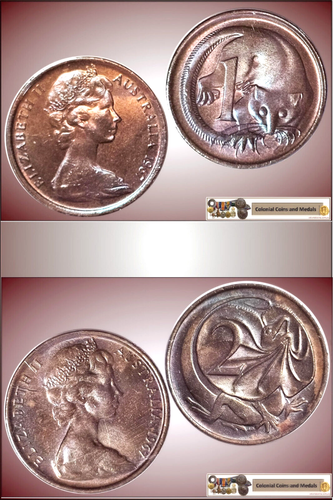 1967 One Cent & Two Cent Pair ex. Mint Roll | eBay