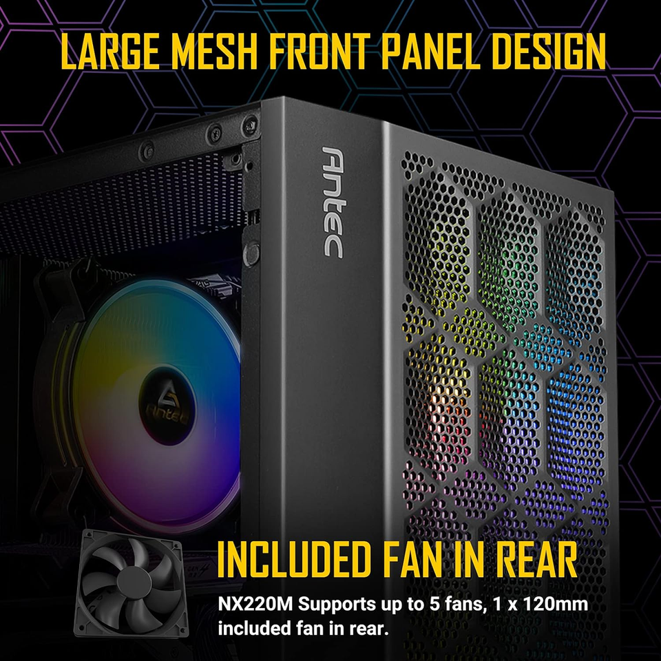 NX200 M, Micro-Atx Tower, Mini-Tower Computer Case with 120Mm Rear Fan ...