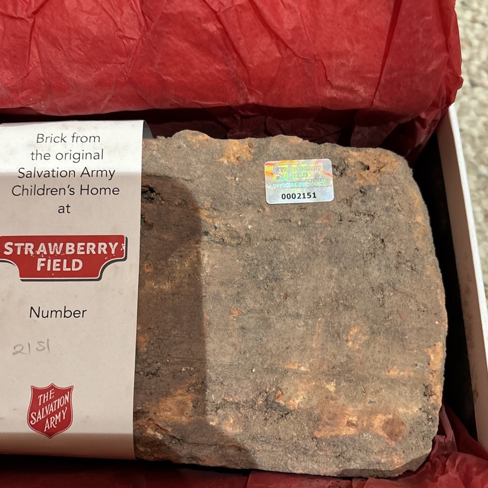 Beatles Authentic Strawberry Field John Lennon Brick Relic Certificate of Authen | eBay