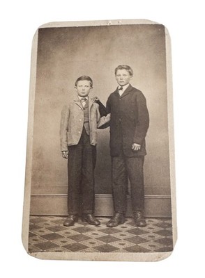 19th c. CDV Photo Victorian Brothers Studio Portrait Wooster Ohio | eBay
