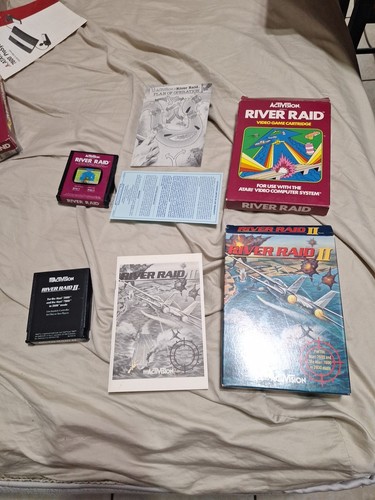 River Raid II & River Raid by Activision Atari 2600 Box 7800 Cartridge ...