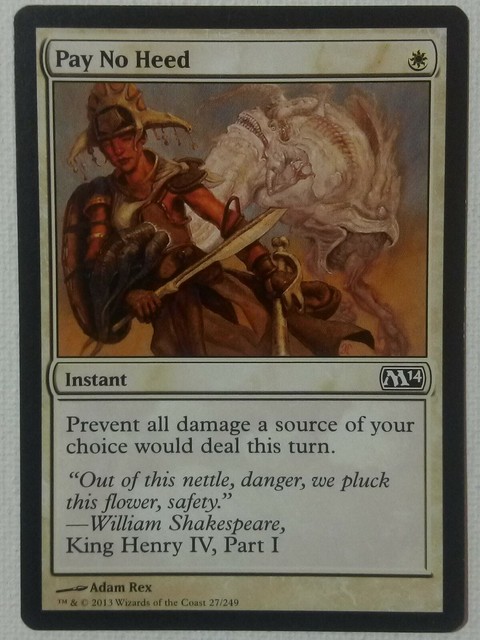 MTG Pay No Heed Magic 2014 27/249 Regular Common for sale online | eBay