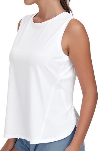 THE GYM PEOPLE Women's Workout Tank Top Loose Fit - White - Small - New ...