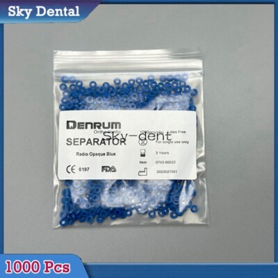 1000 Pcs Dental Separator Ortho Separate Ligature Ties Elastic Rubber ...