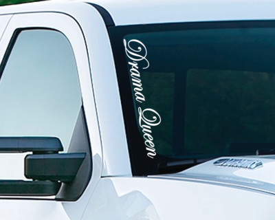Drama Queen Windshield Vinyl Vertical Funny Decal Sticker 4x4 Off Road ...