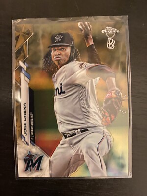 2020 Topps Chrome Ben Baller Edition Jose Urena Gold Refractor /50 SP ...