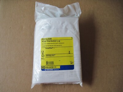 Square D PDC3JD20 PowerPact J Power Distribution Connector Lug Kit, NEW ...