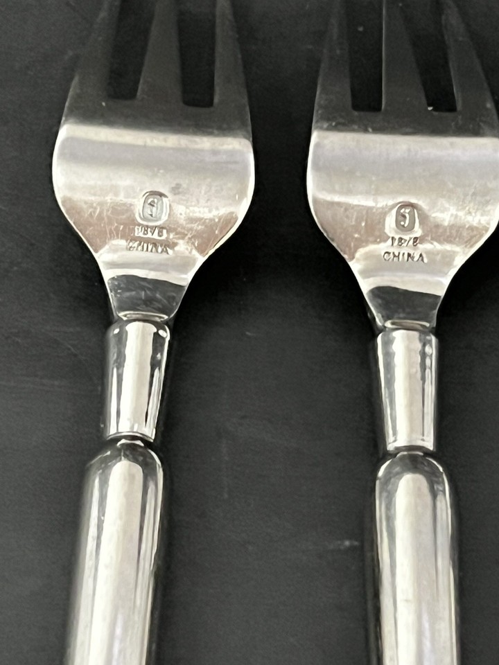 Gourmet Settings Dinner Forks Round Taper Point 8 3/4" Stainless ...