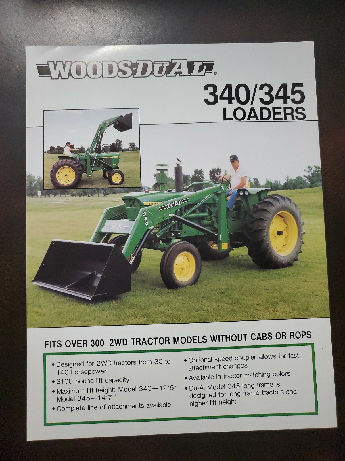 Vintage Woods Dual 340/345 Loaders Dealer Flyer | eBay
