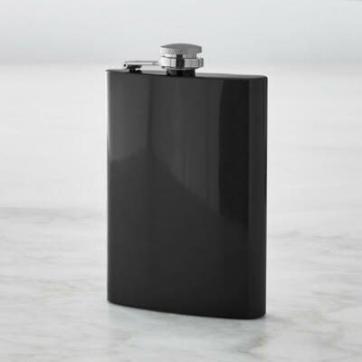 8oz Black Hip Flask (Stainless steel) | eBay