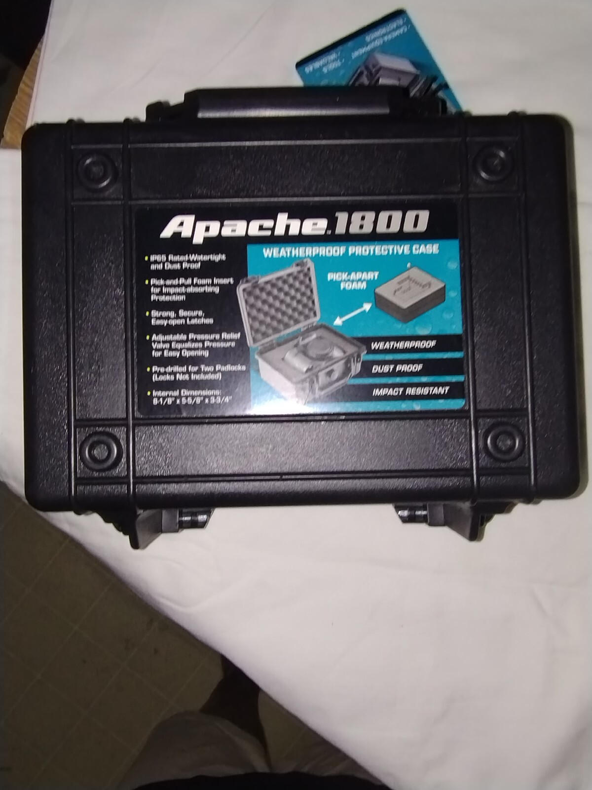 Apache 1800 Weatherproof Protective Case Small 9 X 7 Guns Electornics ...