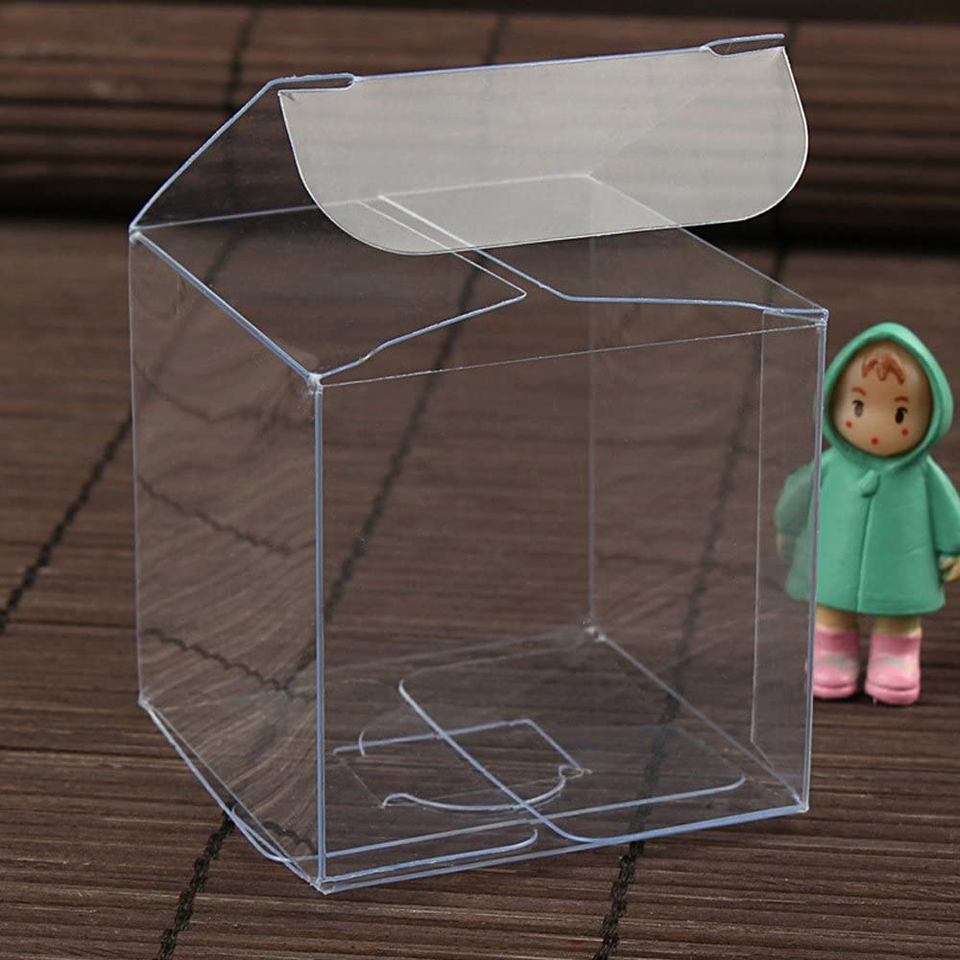 Clear Gift Boxes 2" X 2" X 2" - 25 Pack, Clear PVC Plastic Boxes ...