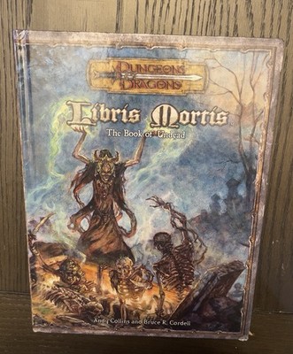 Dungeons & Dragons 3.5e Libris Mortis The Book of Undead HC WotC 2004 D ...