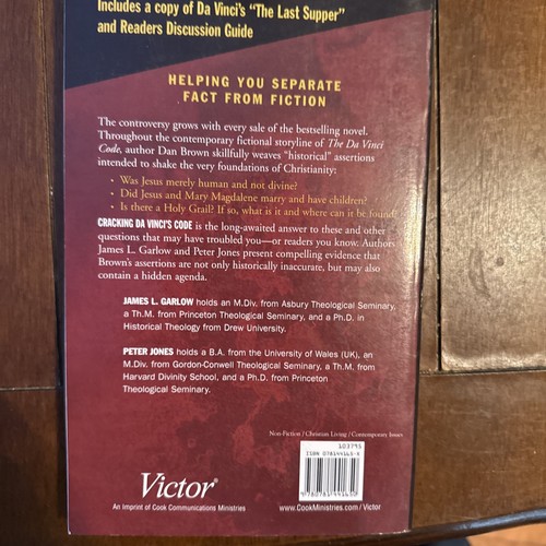 Cracking Da Vinci's Code Vol. 2 by Peter Jones and James L. Garlow ...