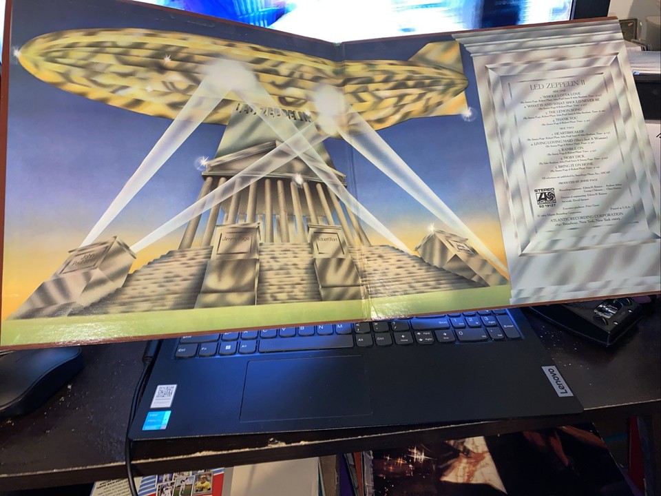 LED ZEPPELIN II Atlantic SD 19127 1977 Columbia House version gatefold ...