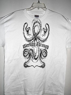 BLEEDING THROUGH OFFICIAL OLD STOCK MERCH BAND CONCERT MUSIC T-SHIRT LARGE | eBay