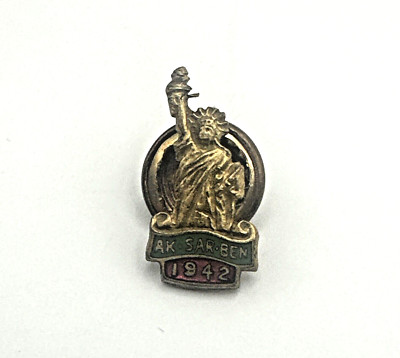 Ak Sar Ben Membership 1942 Lapel Pin AkSarBen Omaha Nebraska | eBay