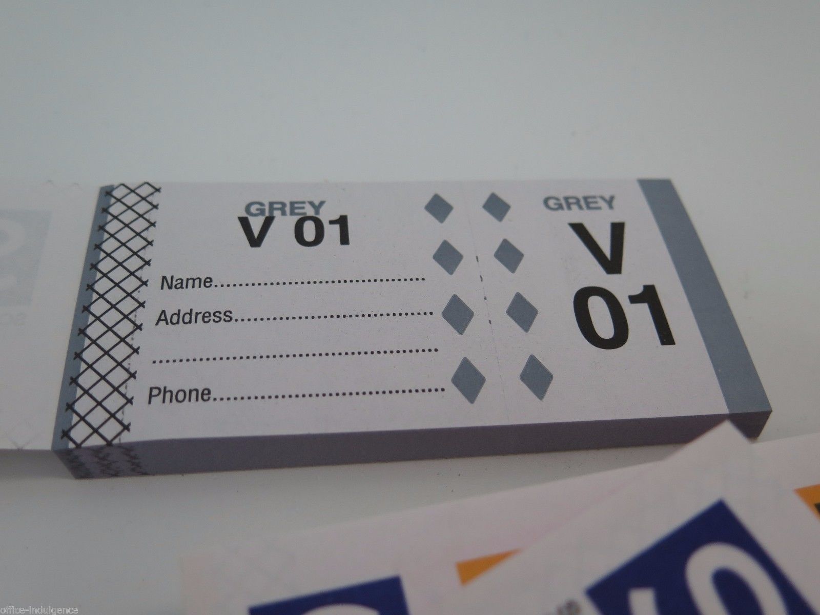 18 x Sovereign Raffle Tickets Check Books Door Prize Colours Numbered ...