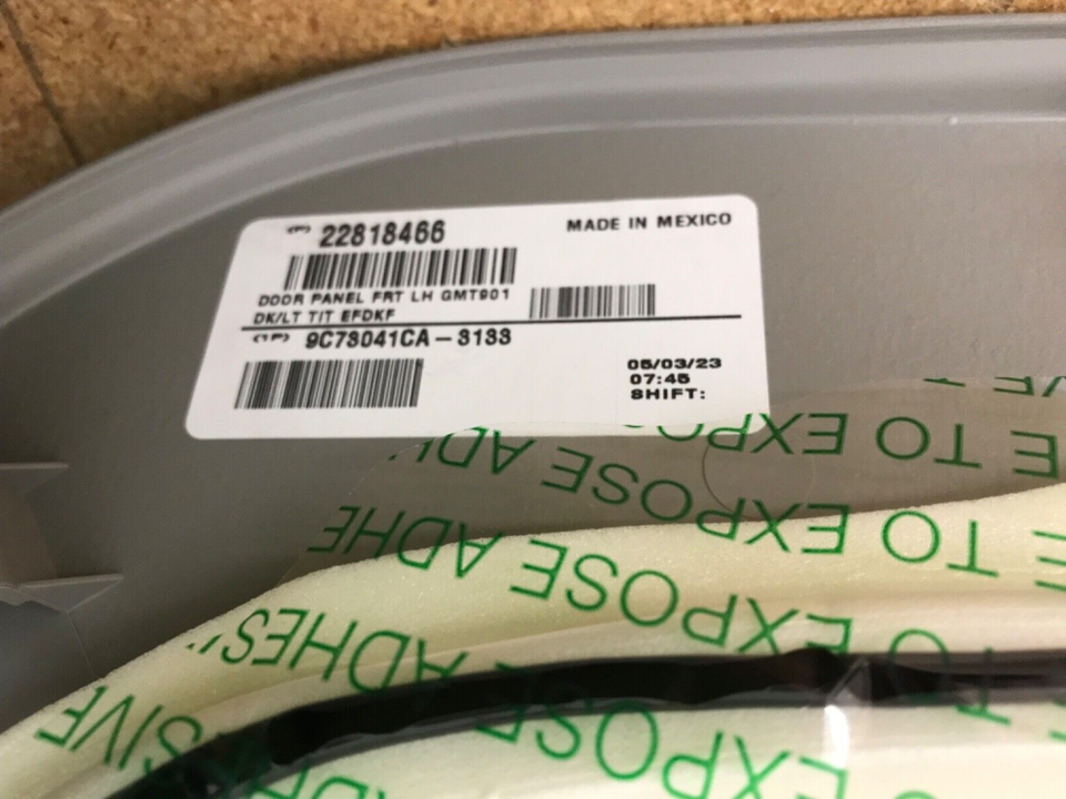 2010-2014 GM Front Door Panel Driver Side Titanium Dark/LT Grey ...