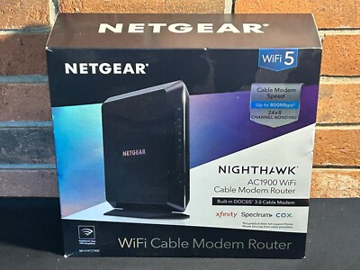 Netgear C7100V-100NAR Nighthawk AC1900 WiFi Modem Router | Wireless ...
