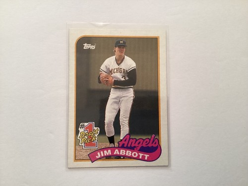Jim Abbott 1989 Topps Rookie Card # 573 Angels | eBay
