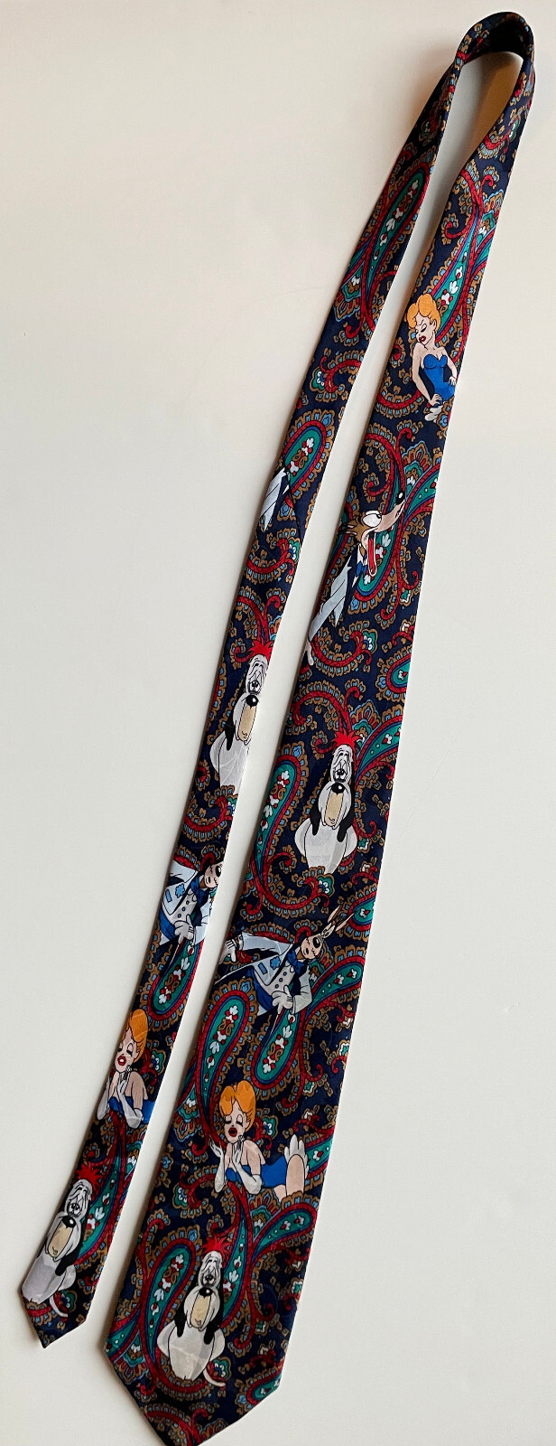 Droopy Dog Cartoon Tie Paisley Necktie Turner Enterta… - Gem